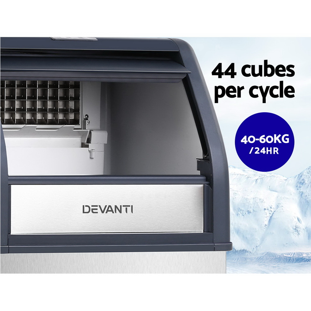 Devanti Commercial 10KG Ice Maker - Stainless Steel Devanti Commercial 10KG Ice Maker - Stainless Steel