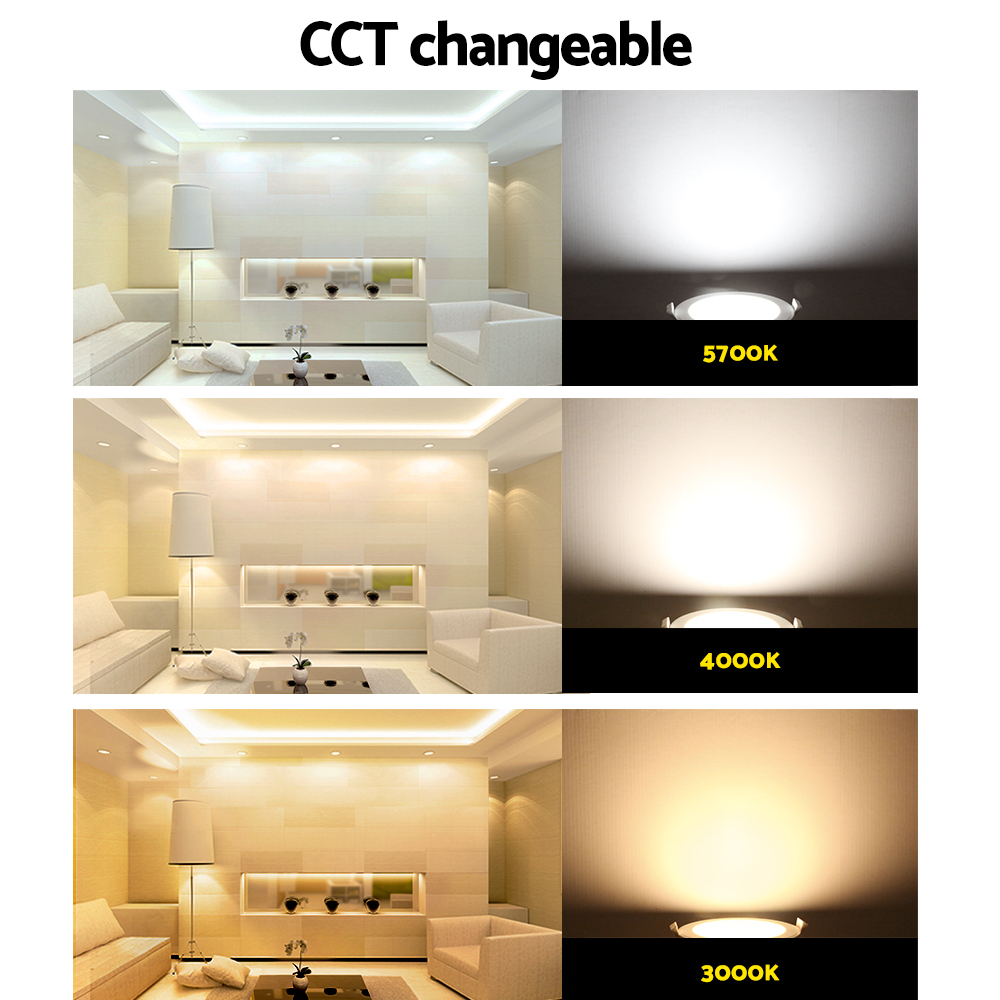 20 x LUMEY LED Downlight Kit Ceiling Light Bathroom CCT Changeable ... 20 x LUMEY LED Downlight Kit Ceiling Light Bathroom CCT Changeable ...