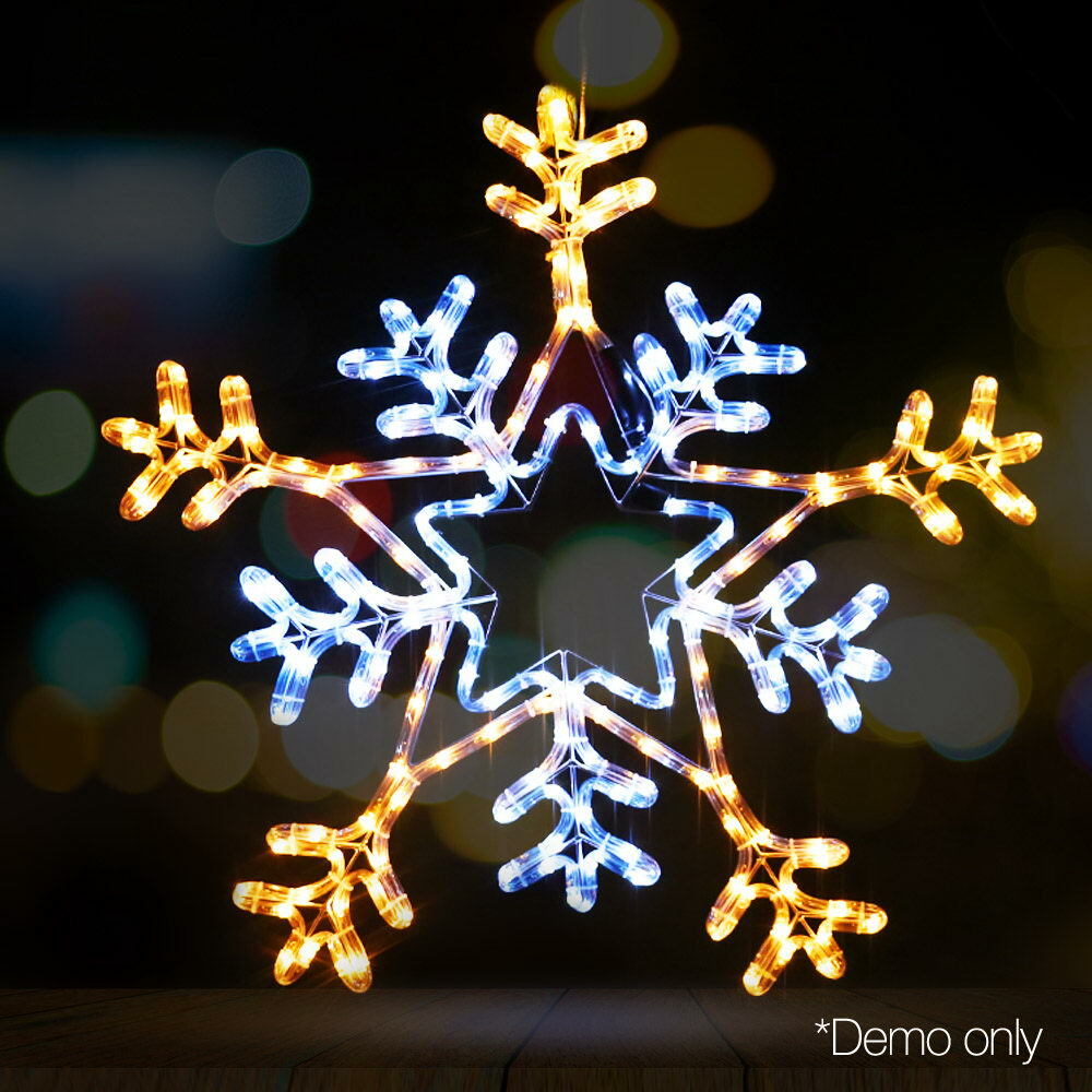 Jingle Jollys Christmas LED Motif Lights Rope Snowflake Jingle Jollys Christmas LED Motif Lights Rope Snowflake