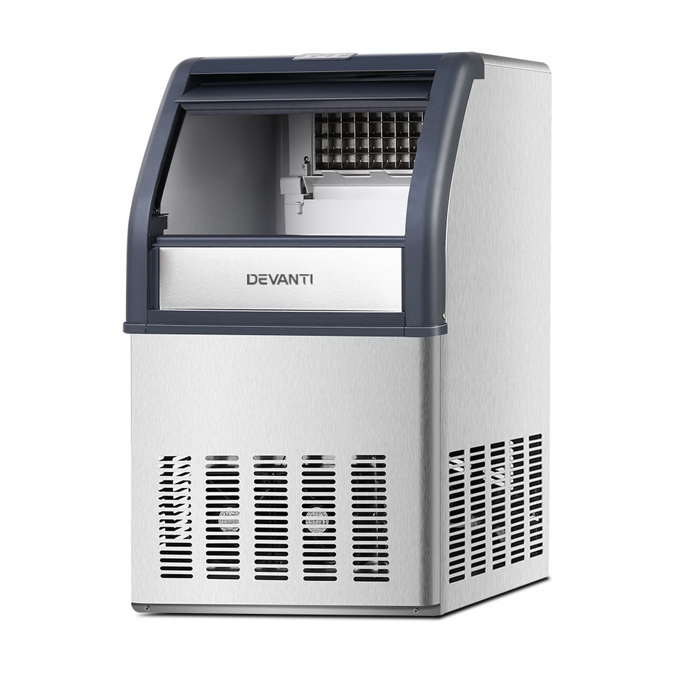 Devanti Commercial 10KG Ice Maker - Stainless Steel Devanti Commercial 10KG Ice Maker - Stainless Steel