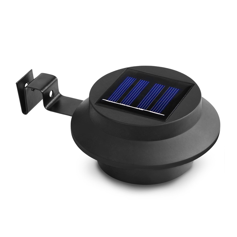 Set of 4 Solar Powered Sensor Gutter Lights-Black